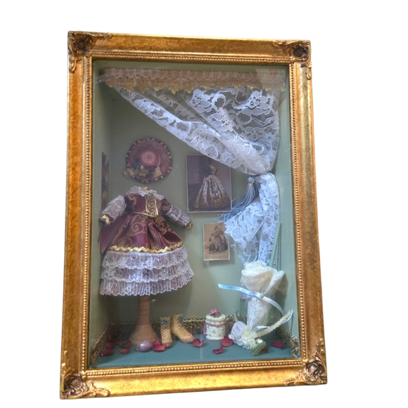Wall Decor | Victorian Shadow Box With Gold Frame | Poshmark